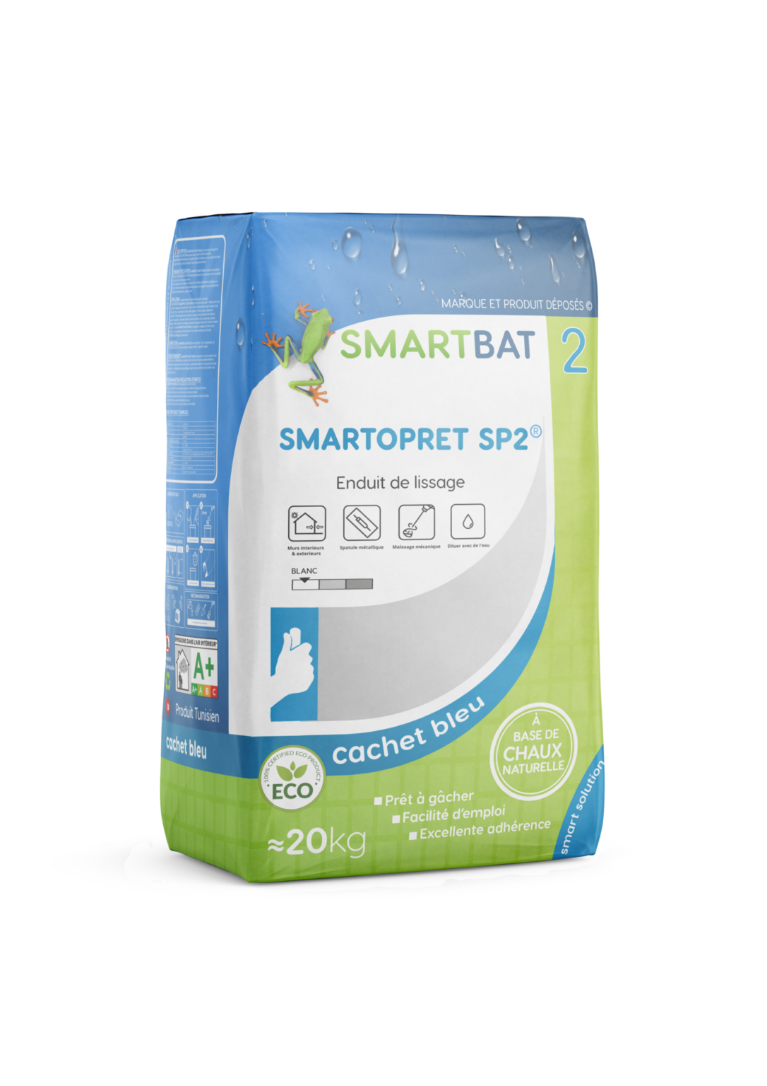 Enduit De Lissage Smartopret Sp2 - Sac - 20kg -Smartbat